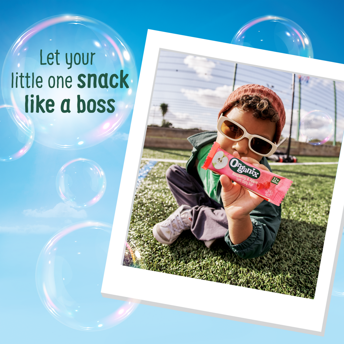 Organix Raspberry & Apple Soft Oaty Bars Toddler Snacks Multipack 138g